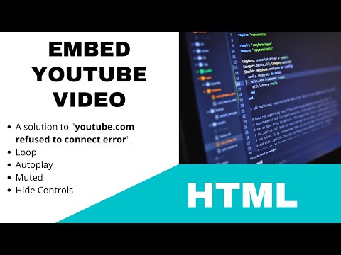HTML-5 || EMBED YOUTUBE VIDEO || TUTORIAL.