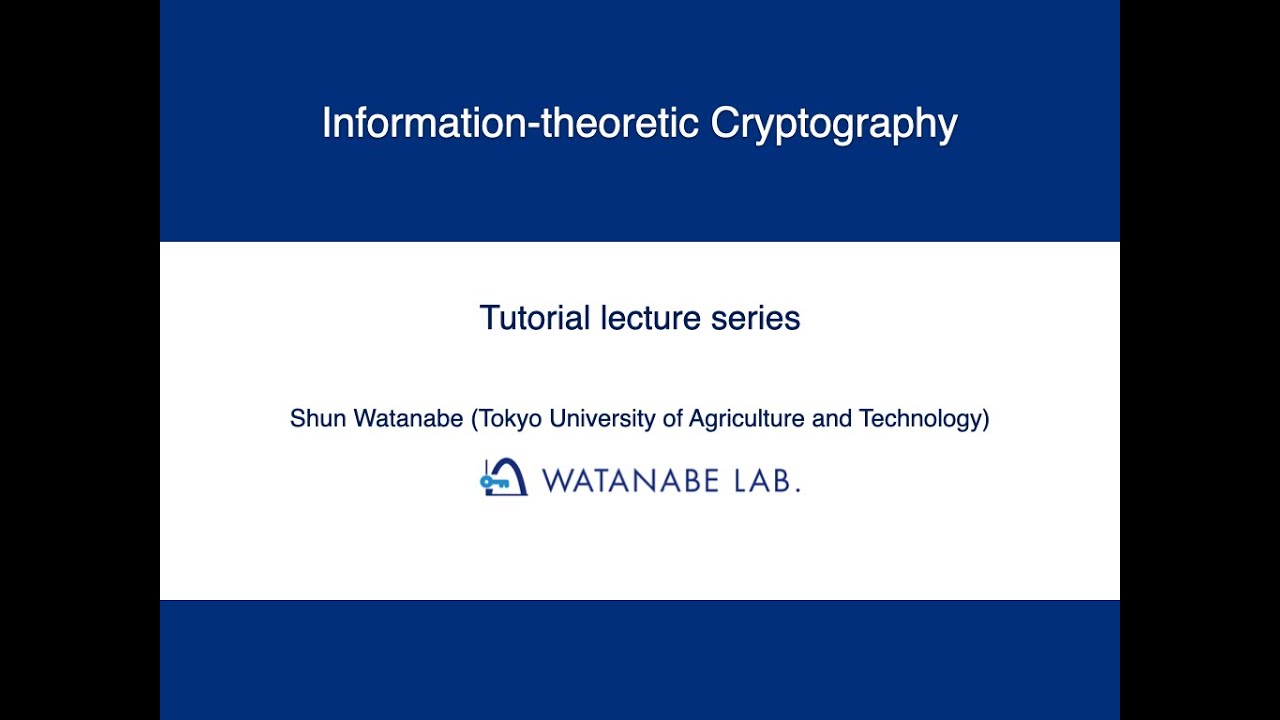 Information-theoretic cryptography: overview