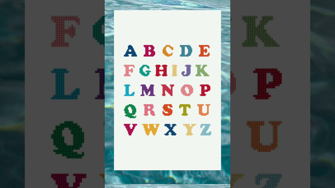 PONTO CRUZ- GRÁFICOS ALFABETO-LETRAS