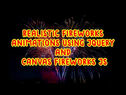 Realistic Fireworks Animations Using jQuery And Canvas Fireworks JS | Simple jQuery Plugin | NoorHUB