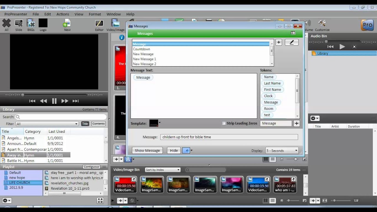 ProPresenter 5 Countdowns and messages