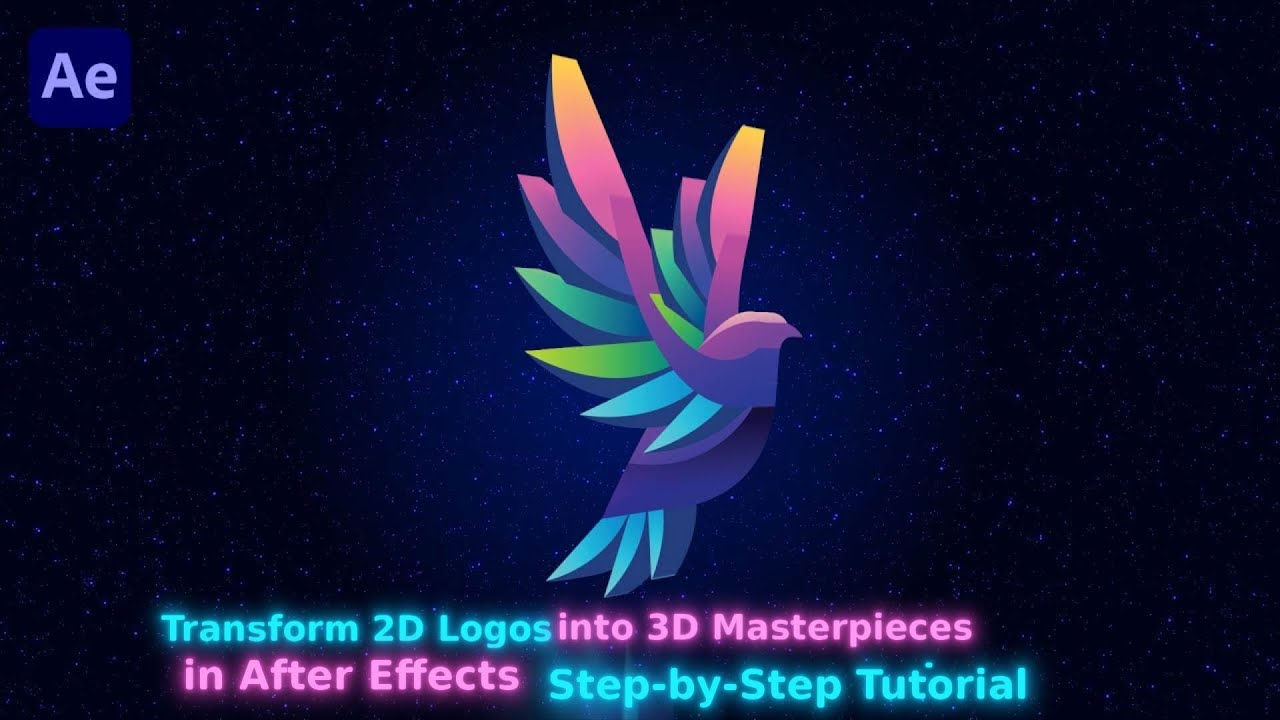 Transform 2D Logos into 3D Masterpieces in After Effects – Step by Step Tutorial