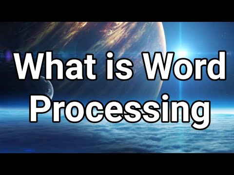 What is Word Processing. Urdu/ English