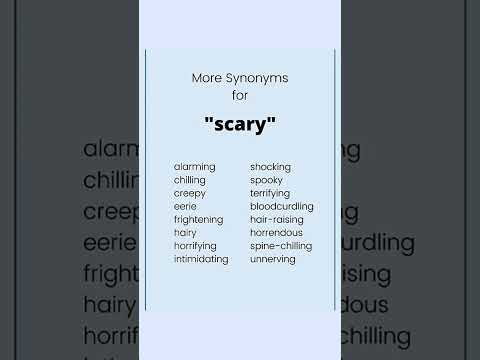44/50 day of synonyms series|Today's word is "Scary" #ytshorts #viralvideo #fyp #english #synonyms