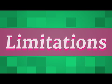 LIMITATIONS pronunciation • How to pronounce LIMITATIONS