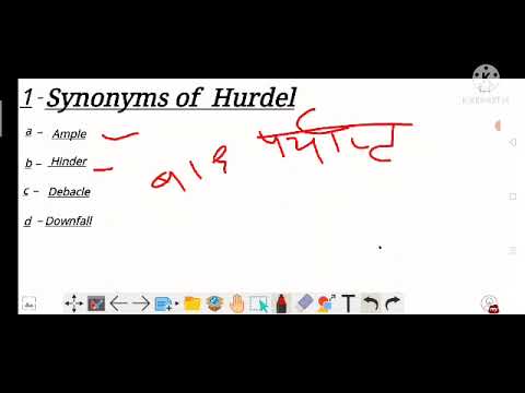 What are synonyms for hurdle?