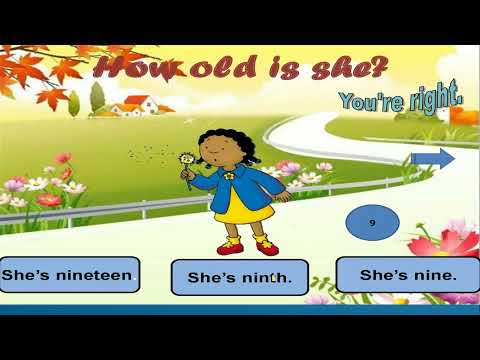 English Grade 3 : How old are you ? How old is he/she ?