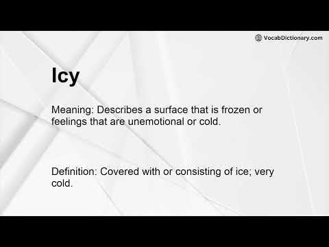 Icy Meaning
