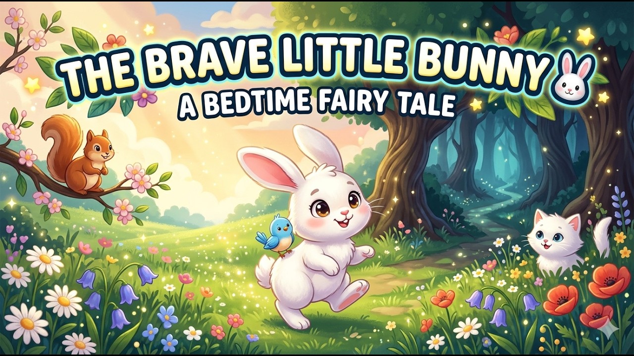 The Brave Little Bunny 🐰 | Short Bedtime Fairy Tale for Kids | Magical Story