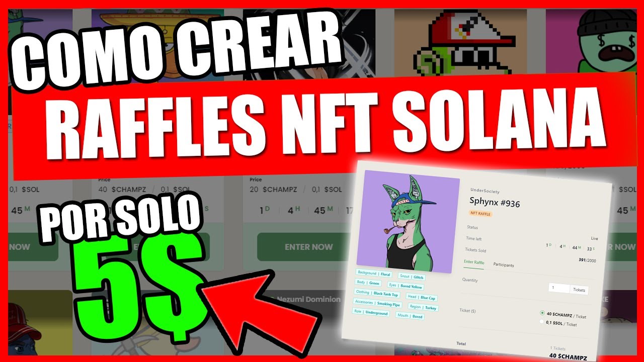 COMO CREAR RAFFLES NFT por MENOS de 5$ ✅ Tutorial Raffles NFT Solana paso a paso | SolKing