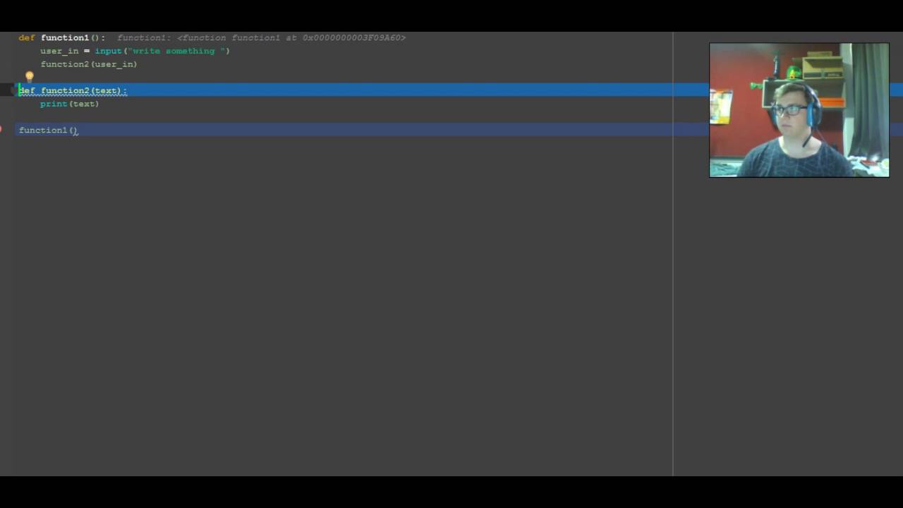 Python basics - Passing variables between functions