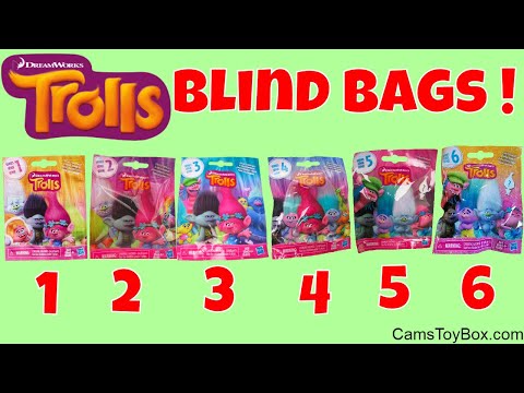 Trolls Series 1 to 6 Blind Bags Opening Dreamworks Surprise Toy Review