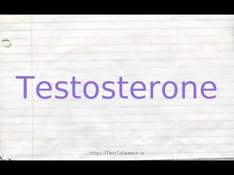 How to pronounce testosterone