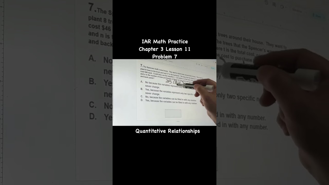 Quantitative Relationships Problem 7 #mathteacher #mathtutor #mathcourse #trending #shortsfeed