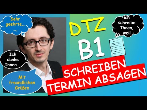 Termin absagen B1 Brief schreiben einfach erklärt!