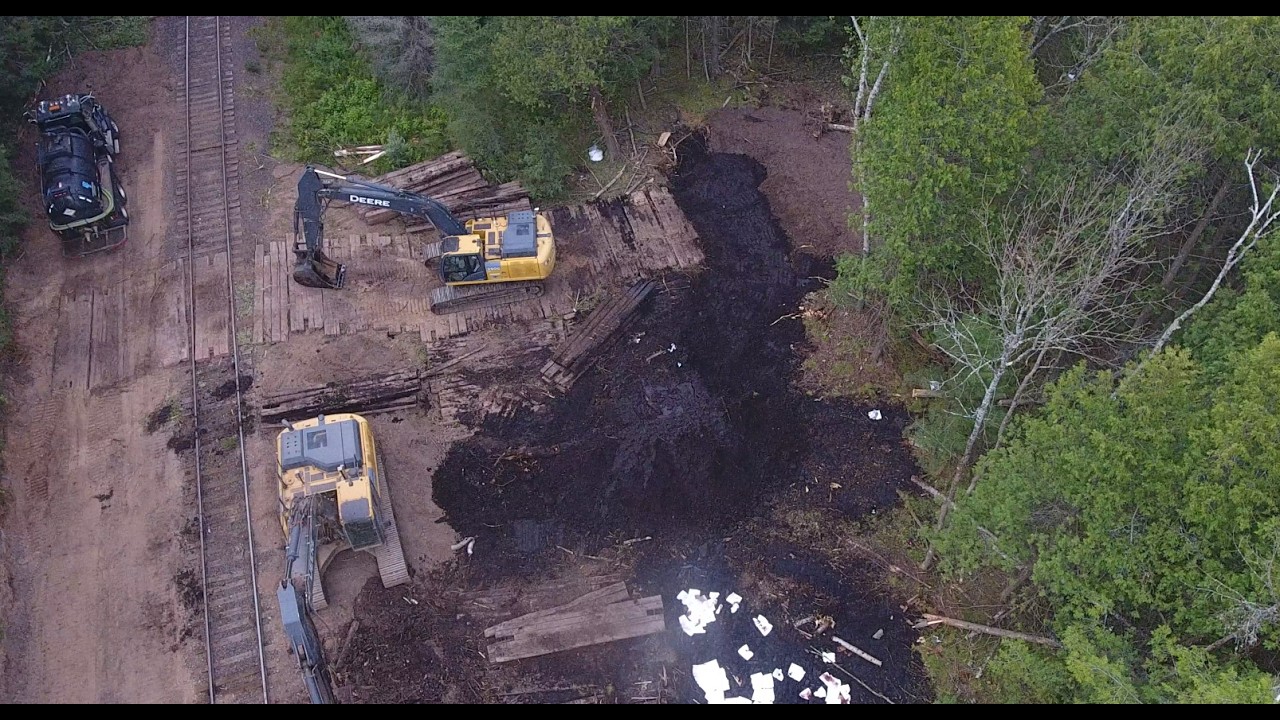 Drone Footage - 2025 Train Derailment Causing Major Fuel Spill.. Never Seen Before Video!