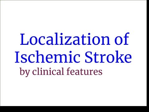 Localizatin of ischemic stroke (by clinical features)