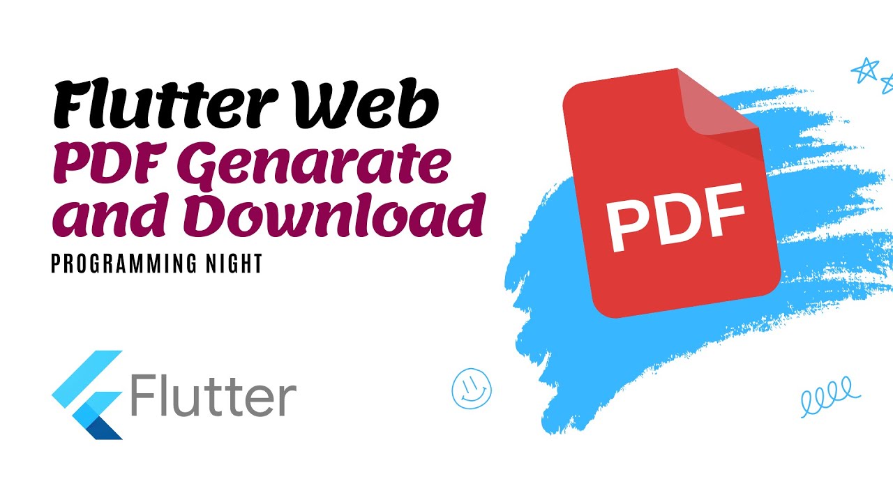 Flutter Web PDF Generate and Download