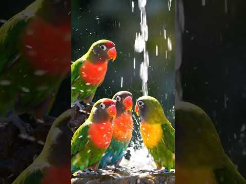 Relaxing Bird Moments in Nature #parrot #nature #animals #shorts #viralvideos