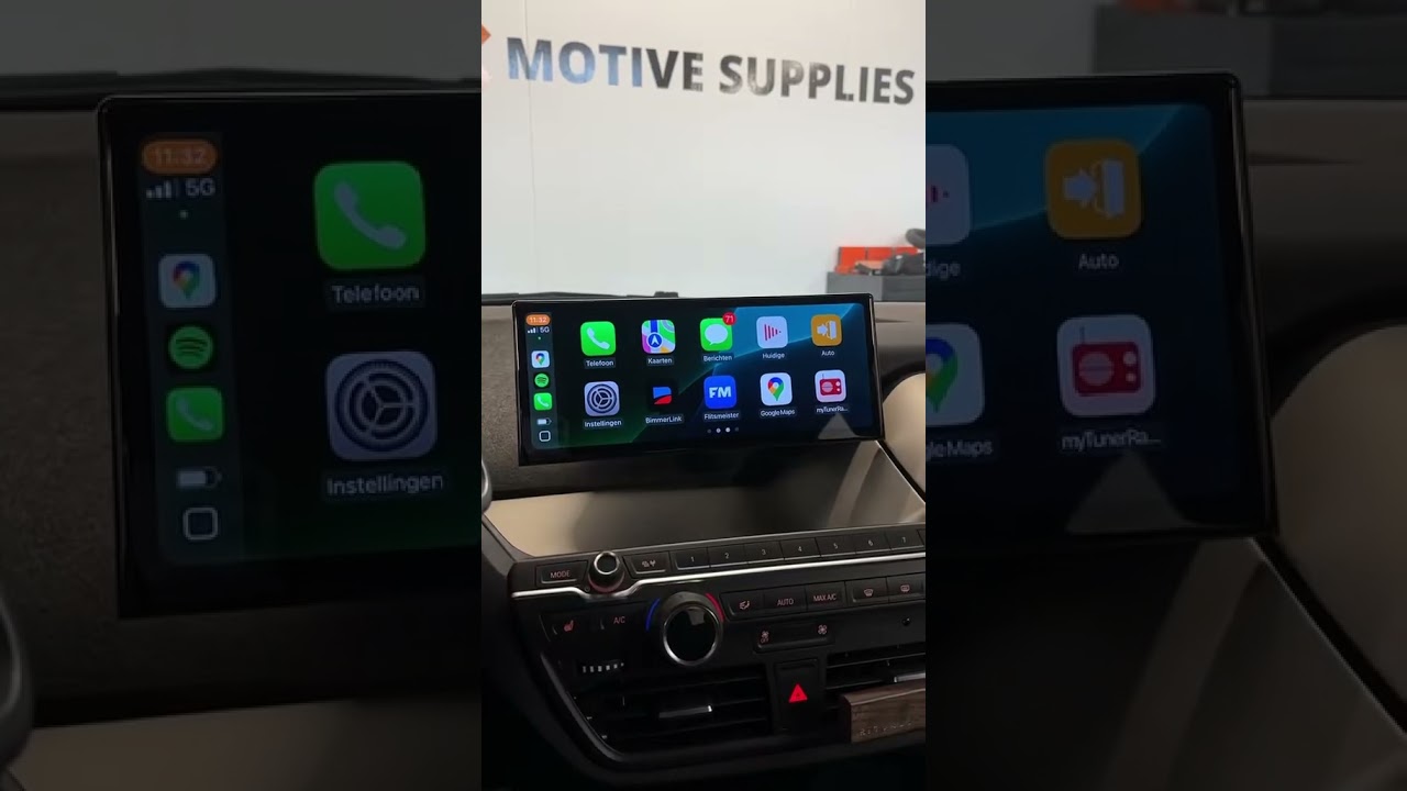 12.3 inch BMW i3 Navigation Screen Upgrade + Wireless Carplay & Android Auto - Motivesupplies
