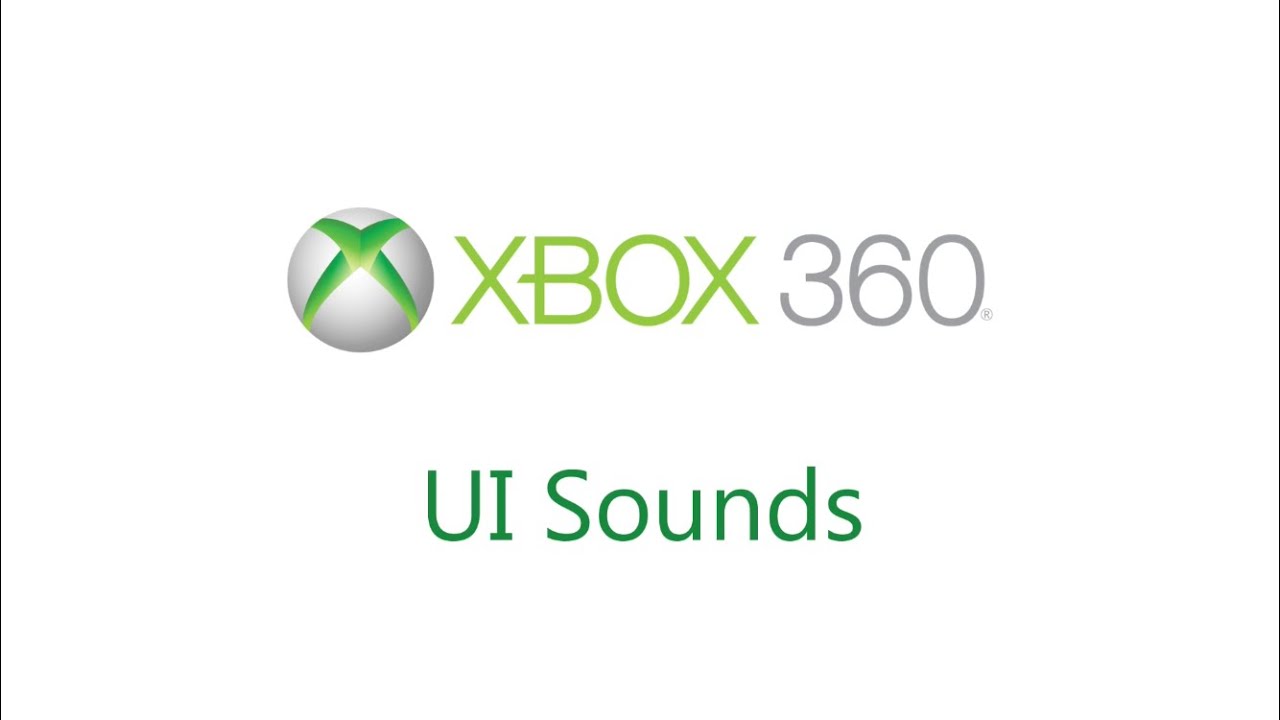 All Xbox 360 UI Sounds