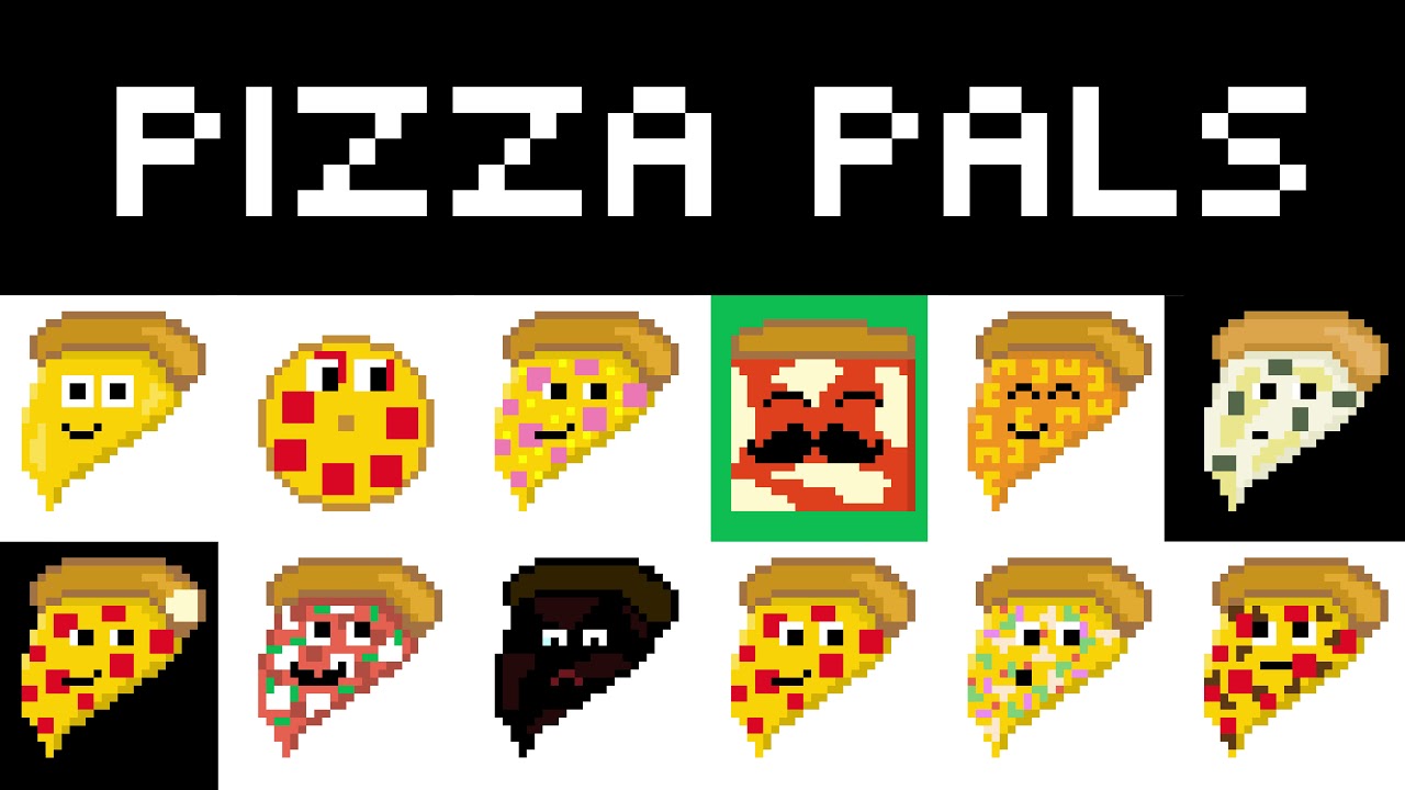Pizza Pals - Pixelated GIF Collection