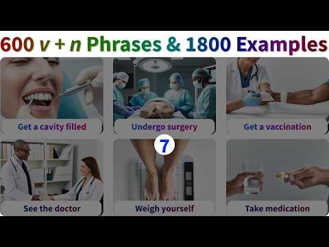 1000 the Most Common 'Verb + Noun' English Phrases You Use in Your Lifetime | IELTS | TOEFL test