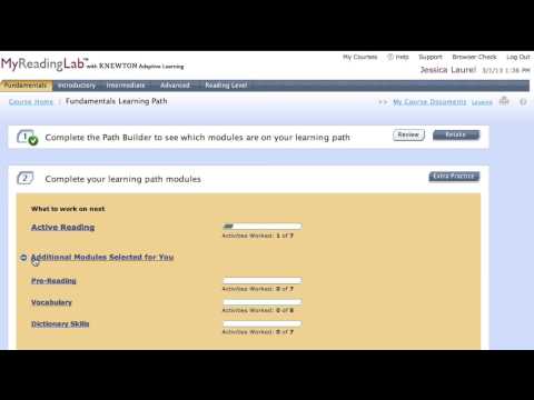 Pearson's New MyLabs for English + Knewton: How adaptivity works
