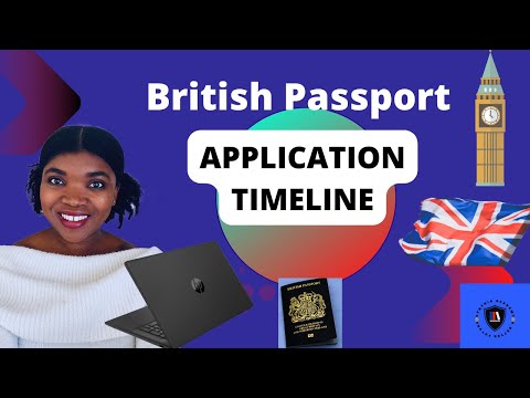 Timeline for British Passport Application. From application submission to passport delivery to home
