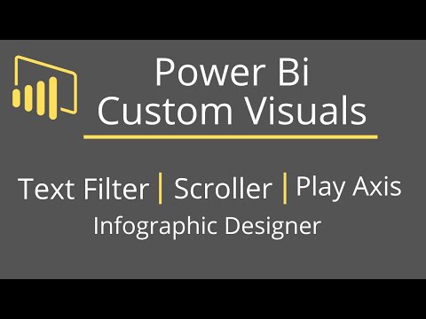 Text Filter Visual | Infographic Designer | Scroller Visual | Play Axis | Power Bi Custom Visuals