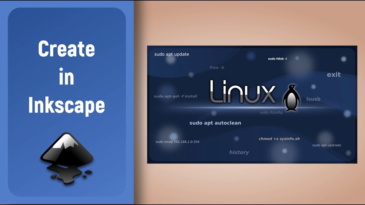 Speed Art Inkscape: Wallpaper Linux