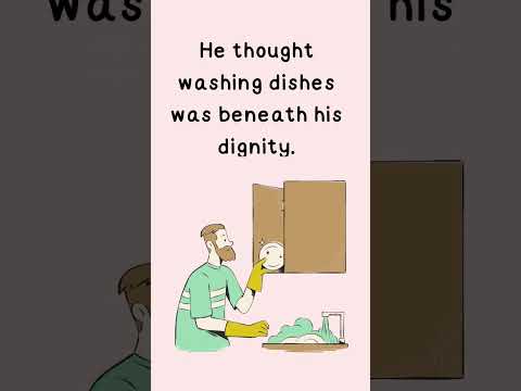 Idiom- Beneath one's dignity #english #short #shorts #shortsfeed #shortfeed #englishvocabulary
