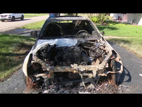 Video shows arsonist targeted woman with expired car insurance