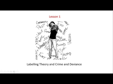 Sociology Lesson 1 Labelling Theory