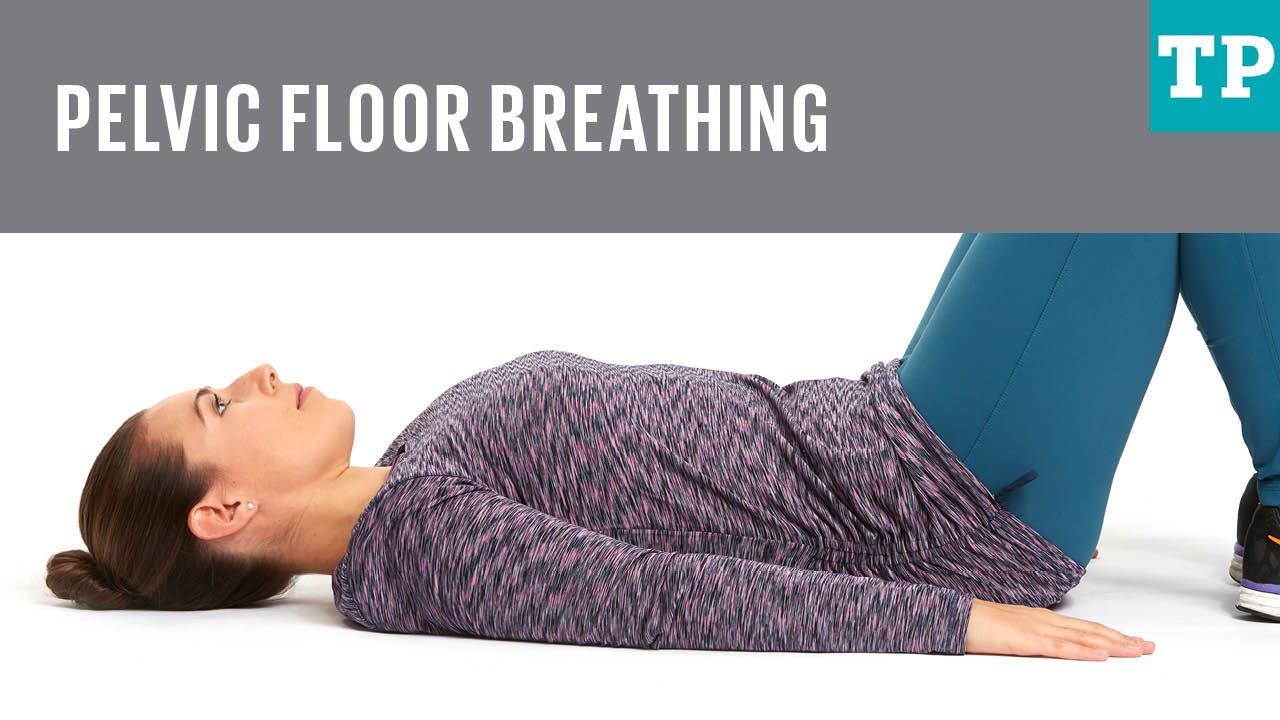 Diaphragmatic breath and pelvic floor contraction