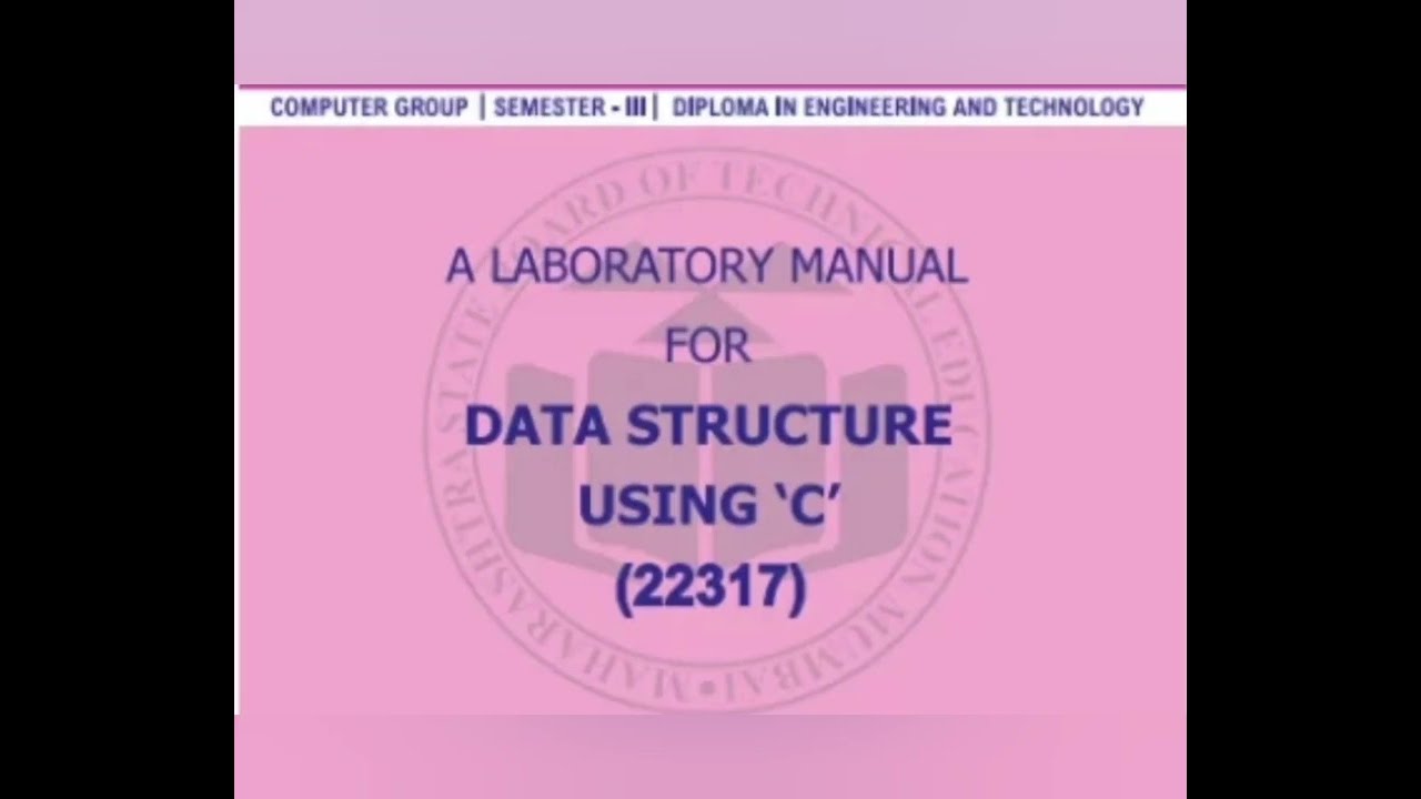 data structures using c(dsu) solved manual #diploma #thirdsem #computerengineering #datastructures