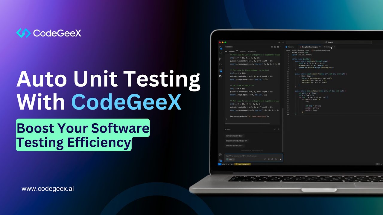 Auto Unit Testing with CodeGeeX: Boost Your Software Testing Efficiency