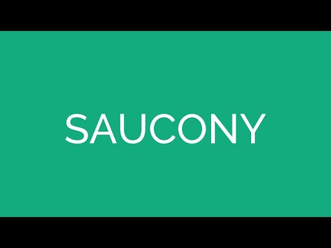 How To Pronounce Saucony