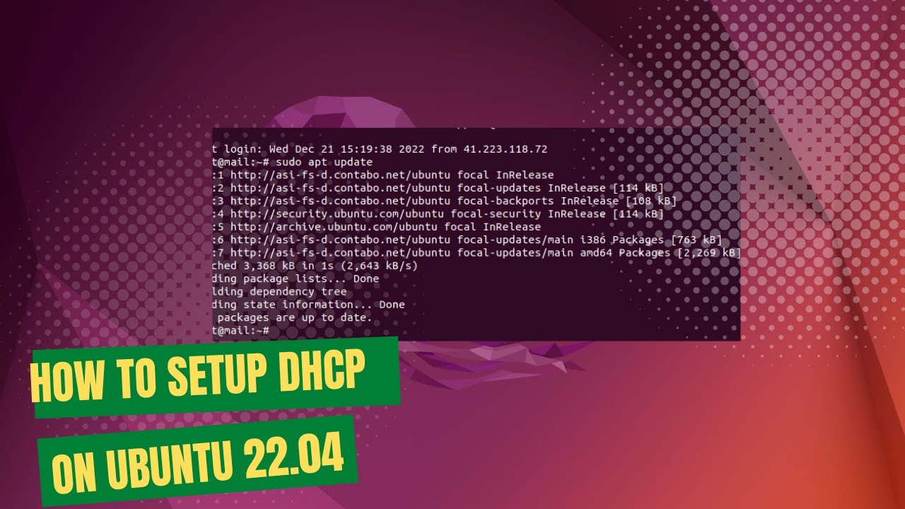 Setting Up a DHCP Server on Ubuntu 22.04 LTS: A Step-by-Step Guide | Galaxy.ai