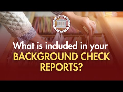 What is included in your background check reports?