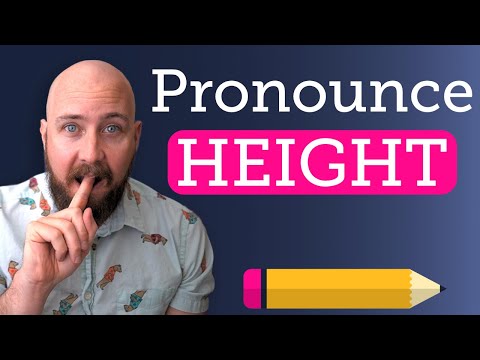 How to say HEIGHT in American English