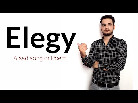 Elegy : Literary Term in Hindi