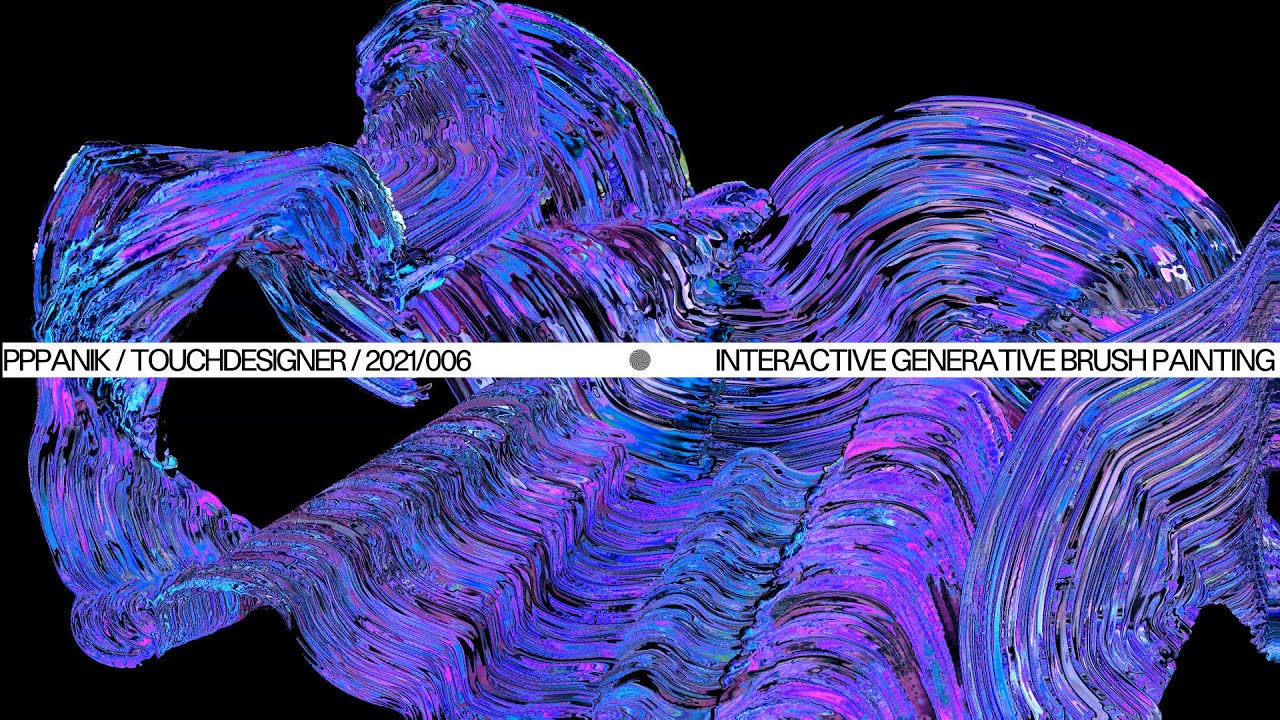 TOUCHDESIGNER TUTORIAL - INTERACTIVE GENERATIVE BRUSH PAINTING