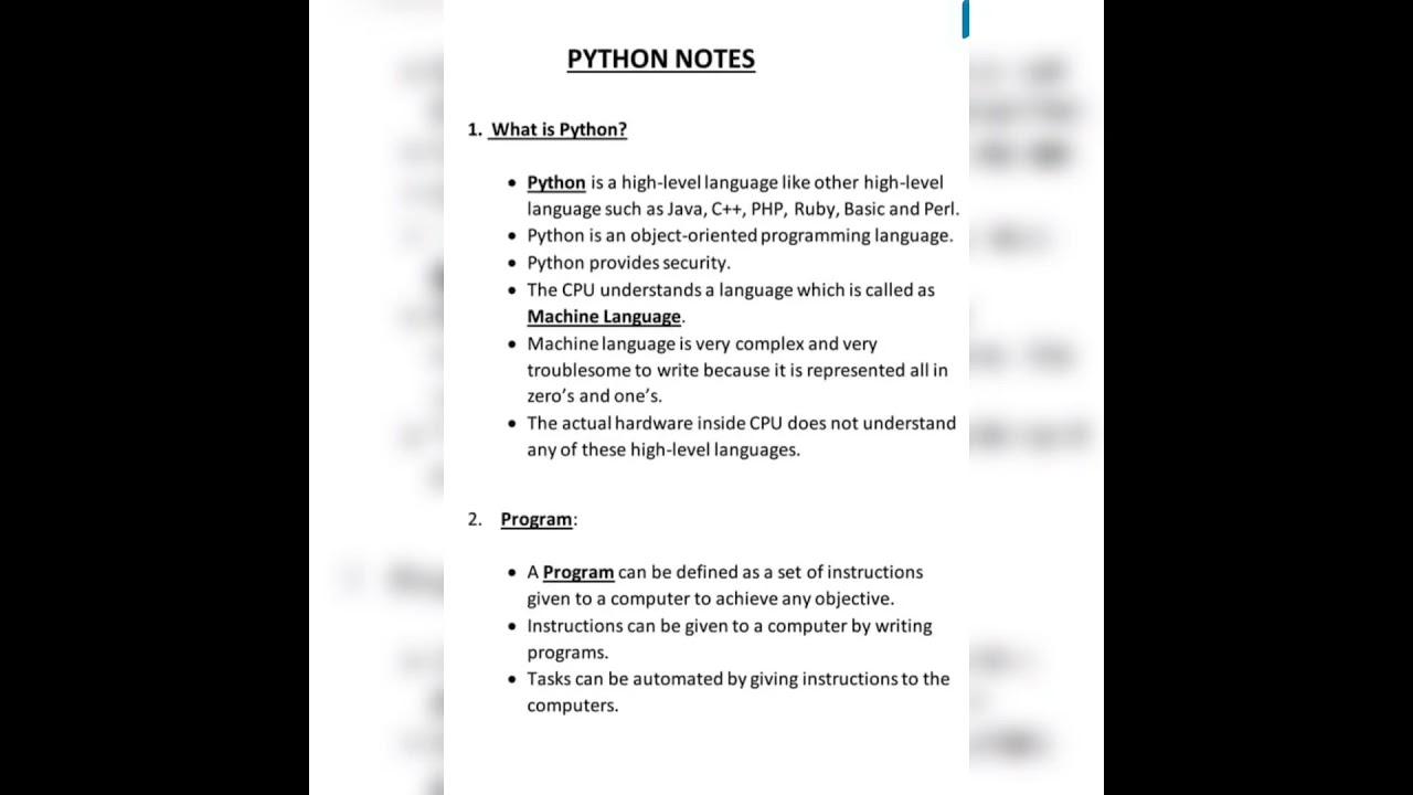 python notes #python #trending #school #shorts #trendingshorts #computer #kvs #nvs #programming