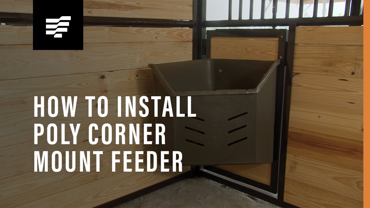 CORNER MOUNT POLY HAY FEEDER - Tarter USA