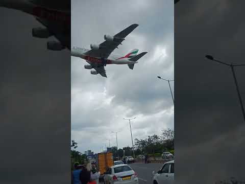 A380 Landing for the first time in Bangalore.!!