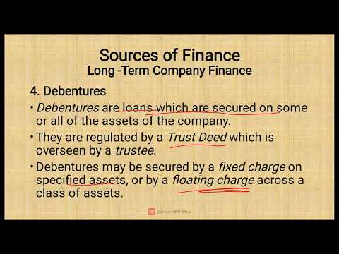 Long term sources finance:Financial management explained by Arion