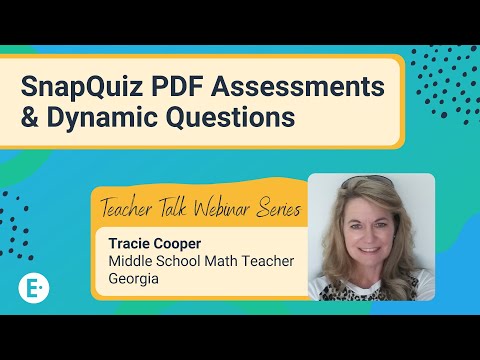 SnapQuiz PDF Assessments & Dynamic Questions