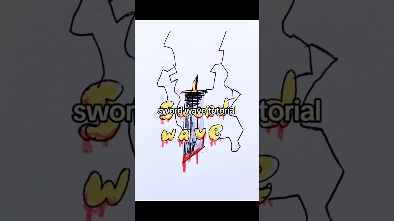 Sword wave tutorial 😱 Stickman #drawmaster