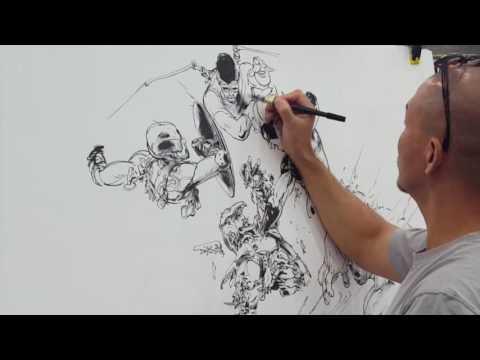 Live Drawing at Fandom Fest 2016: Master Kin Jung Gi